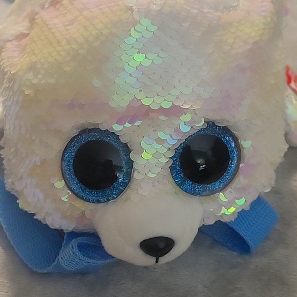 Ty | Accessories | Ty Fashion Flippy Sequin Purse Backpack Icy The Seal ...